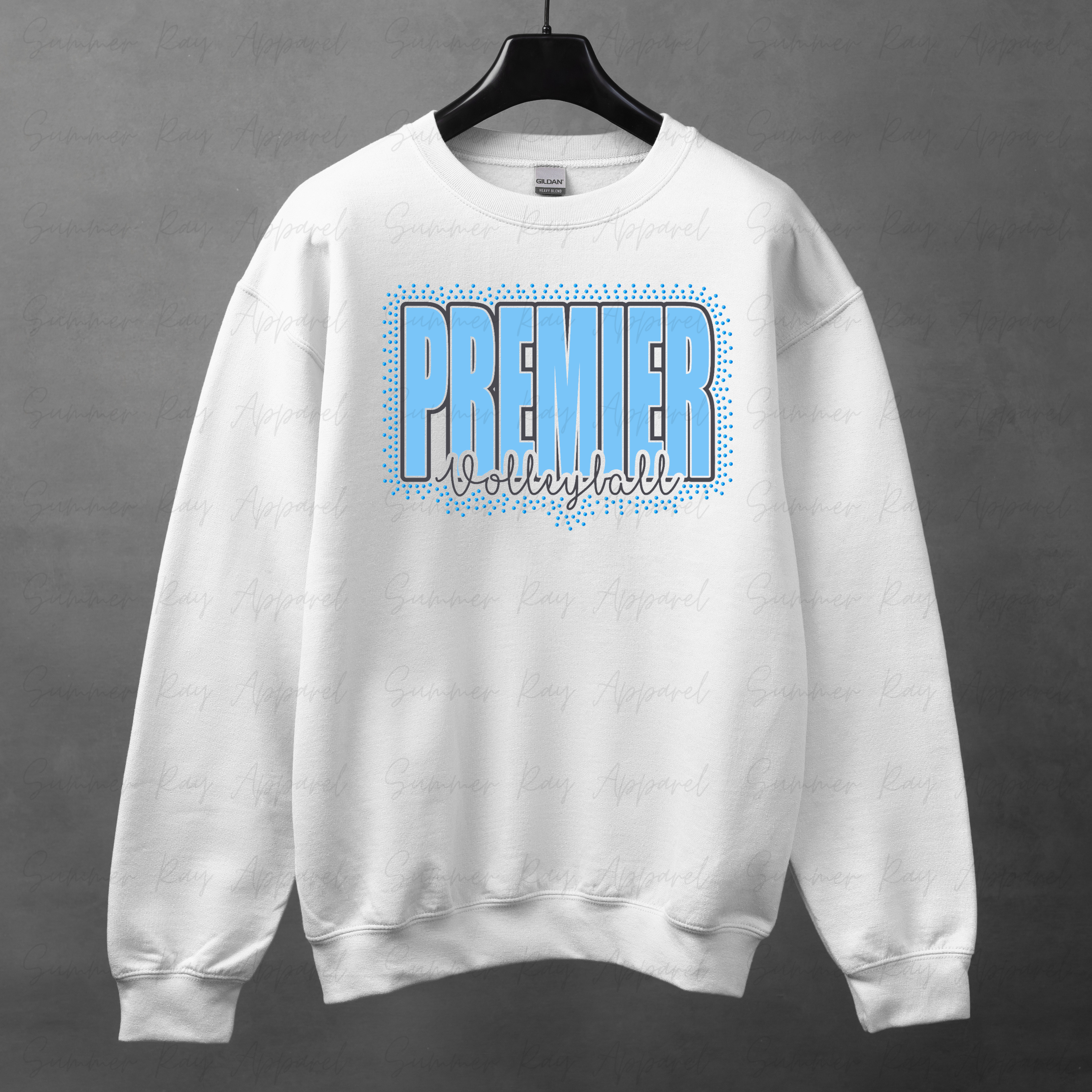 PREMIER VOLLEYBALL Glitter/Rhinestone Sweatshirt – Summer Ray Apparel