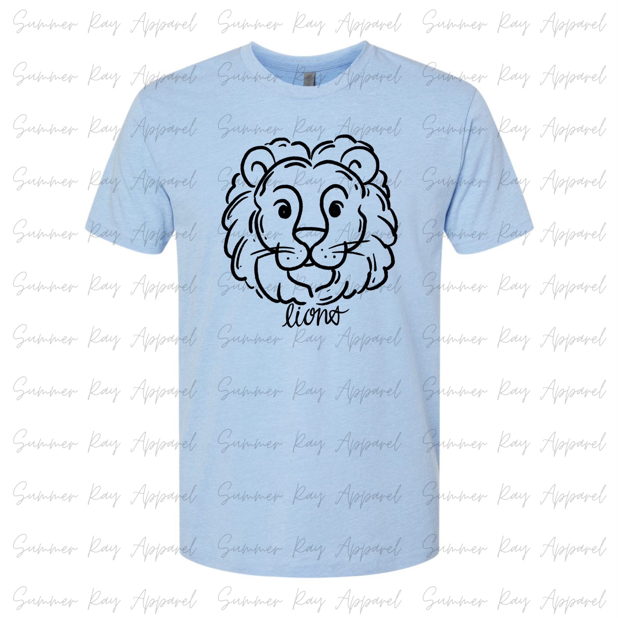 Doodle Lions Tshirt – Summer Ray Apparel