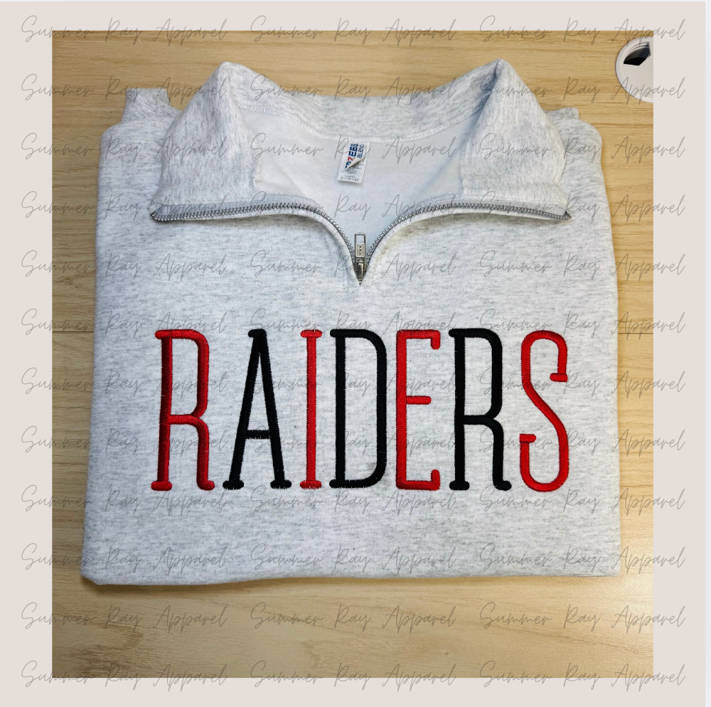 RAIDERS Quarter-Zip – Summer Ray Apparel
